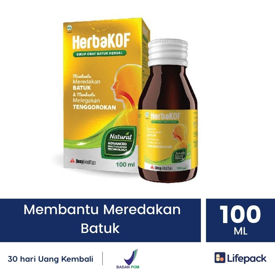 HERBAKOF SIRUP 100 ML Sirup Obat Batuk LIFEPACK Lifepack id