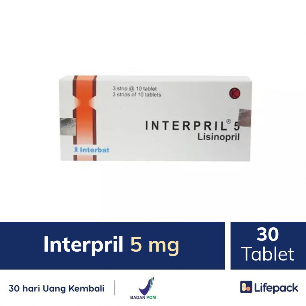 Interpril 5MG 30 Tablet – Obat Hipertensi | Lifepack.id