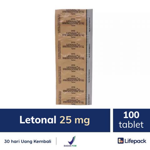 Letonal 25MG 100 Tablet – Obat Antihipertensi | Lifepack.id