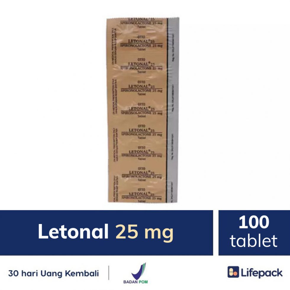 Letonal 25MG 100 Tablet – Obat Antihipertensi | Lifepack.id