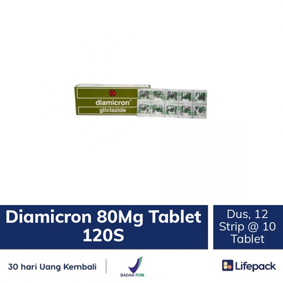 Diamicron 80MG 120 Tablet - Obat Antidiabetes | Lifepack.id