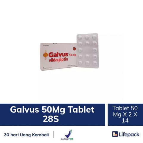 Galvus 50MG 28 Tablet – Obat Antidiabetes | Lifepack.id
