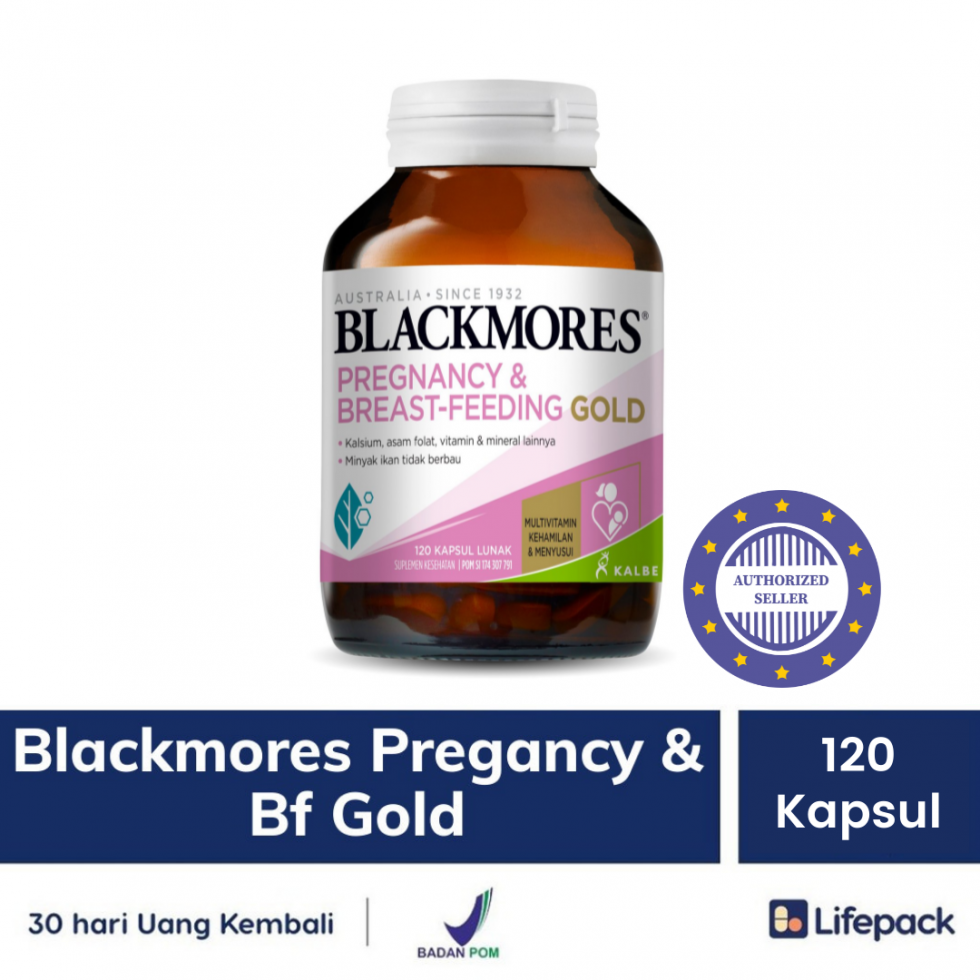 Blackmores Pregnancy & Breastfeeding Gold – Vitamin Ibu Hamil dan ...