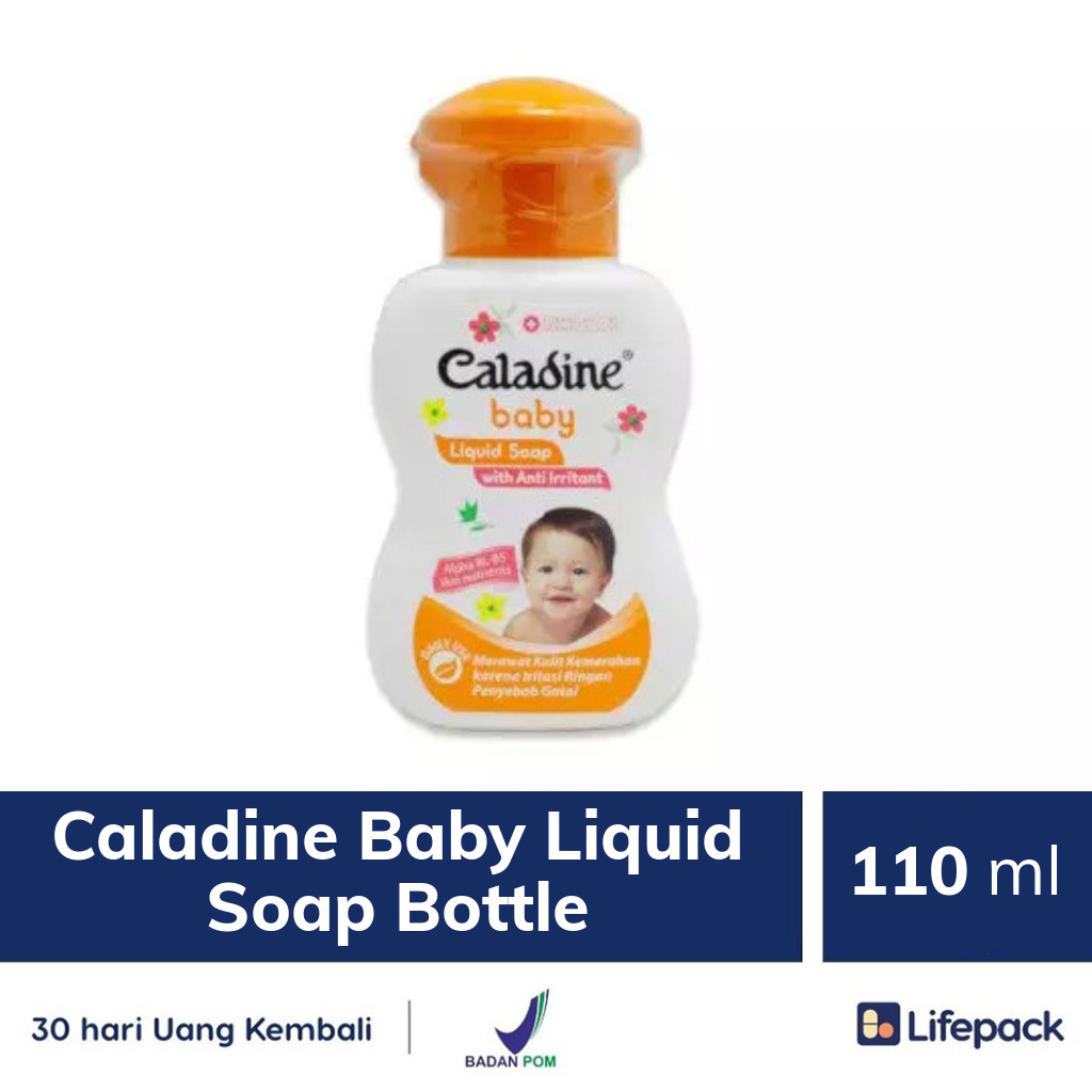 Caladine Baby Liquid Soap Bottle - 110 ml - Sabun Mandi Bayi | Lifepack.id