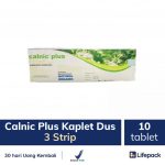 Calnic Plus Kaplet Dus 3 Strip - 10 tablet - Vitamin kalsium | Lifepack.id