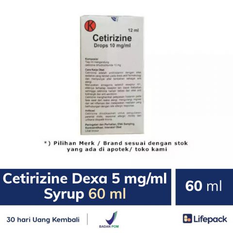 Cetirizine Hcl: Kegunaan, Dosis, dan Efek Sampingnya | Lifepack.id