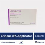 Crinone 8% Applicator - 1 buah - Gel Vagina | Lifepack.id