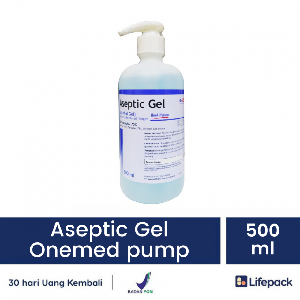 Onemed Aseptic Gel 500 ml – 500 ml – Aseptic gel 500 ml | Lifepack.id