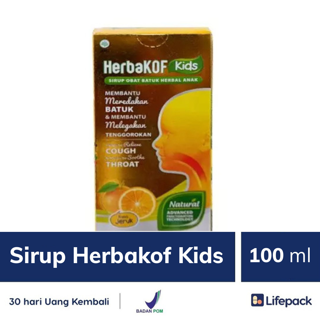 Sirup Herbakof Kids - 100 ml - Obat batuk anak | Lifepack.id