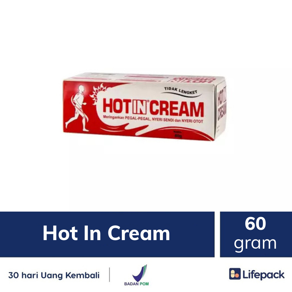 Jual Hotin Cream 60G - Obat Gosok untuk Nyeri Sendi - Lifepack