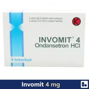 Invomit 4 mg – 18 tablet – Obat Mual Muntah Pasca Operasi 4mg | Lifepack.id