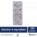 Ketricin 4 mg 10 Tablet - Manfaat, Dosis, dan Efek Samping | Lifepack.id