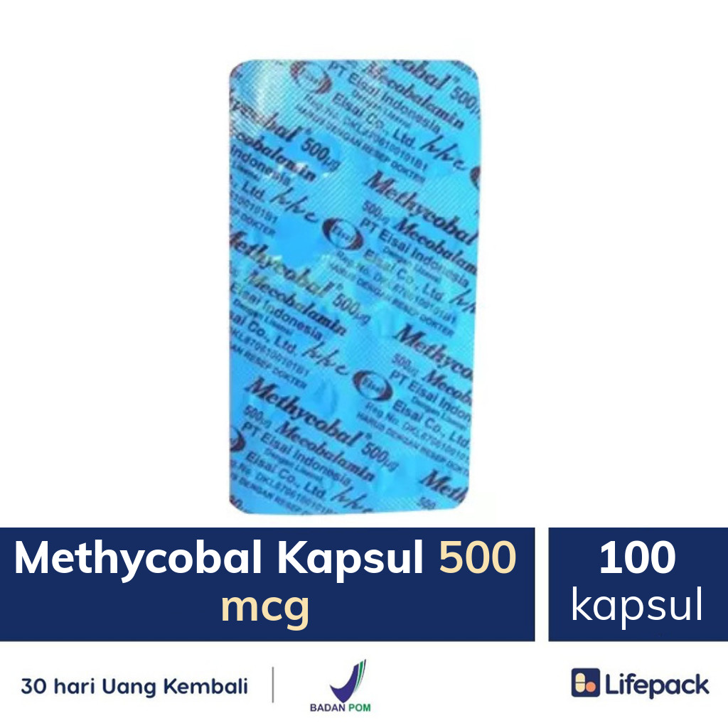 Methycobal Kapsul 500 mcg - 100 kapsul - Mengatasi kondisi defisiensi ...