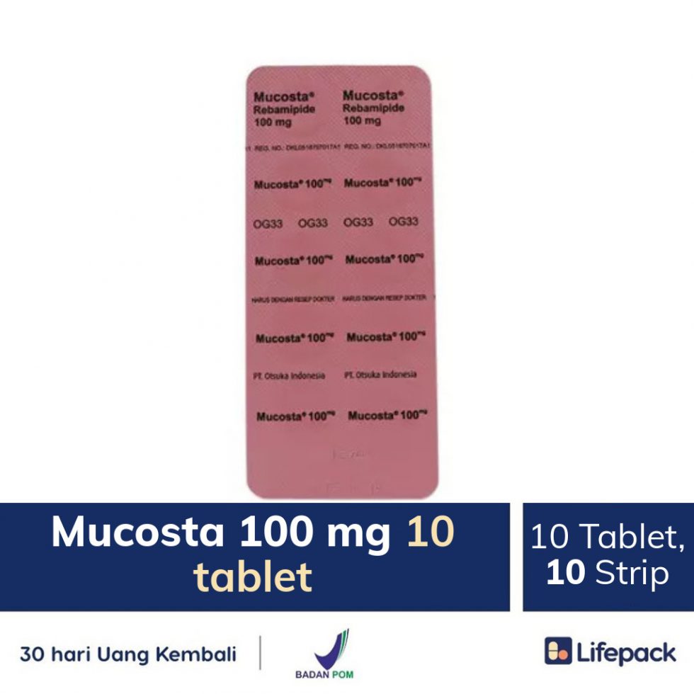 Rebamipide 100 MG 10 Tablet: Fungsi dan Efek Samping | Lifepack.id