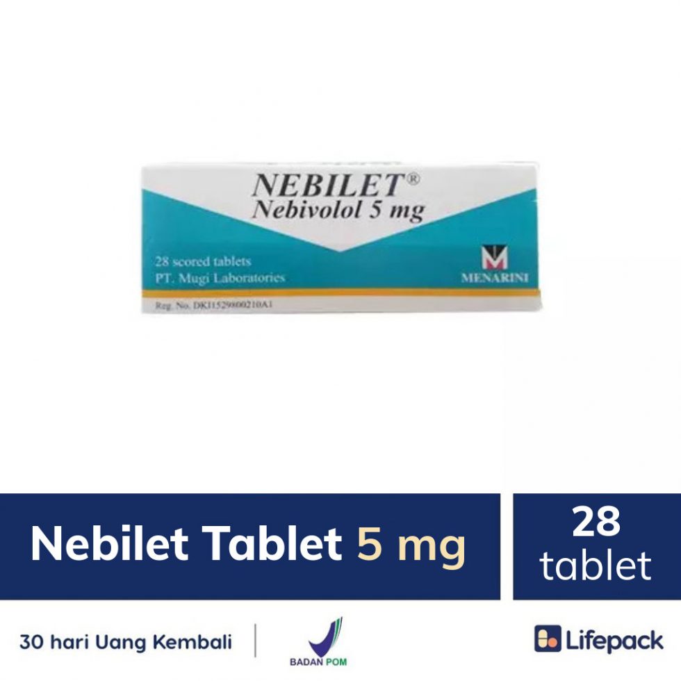 Nebilet Tablet 5 mg – 28 tablet – Obat Hipertensi | Lifepack.id