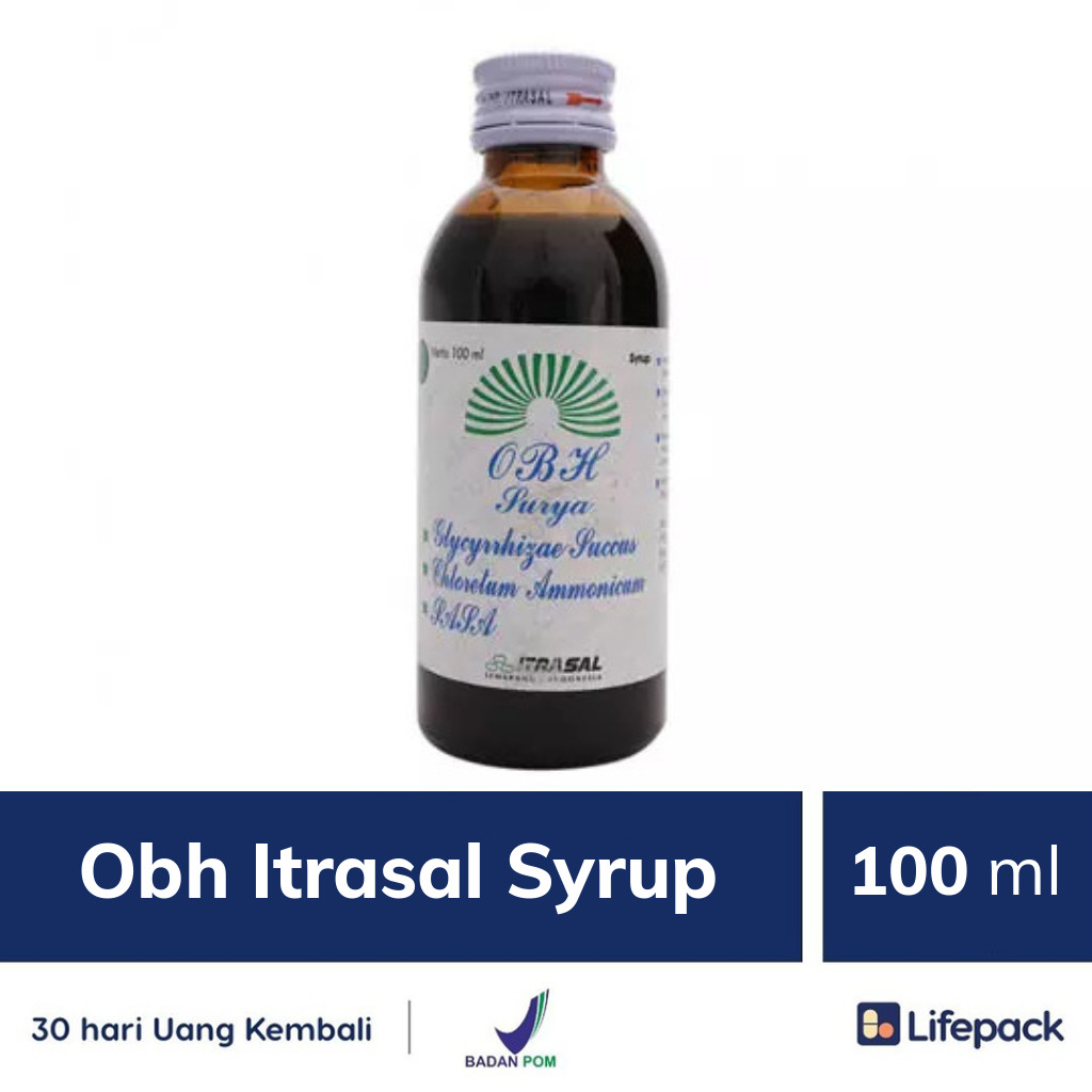 Obh Itrasal Syrup - 100 ml - Sirup batuk berdahak 100ml | Lifepack.id
