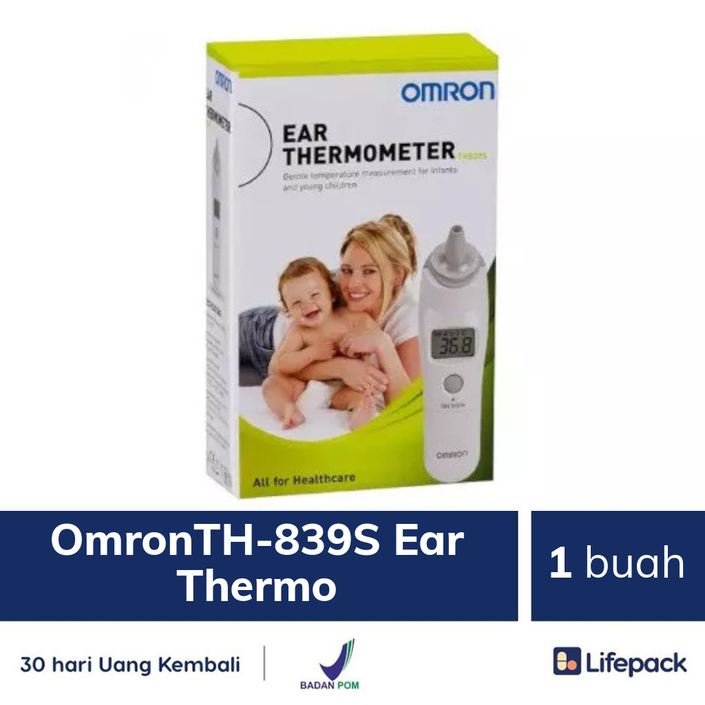 OmronTH-839S Ear Thermo - 1 buah - Termometer Telinga Dewasa & Anak ...