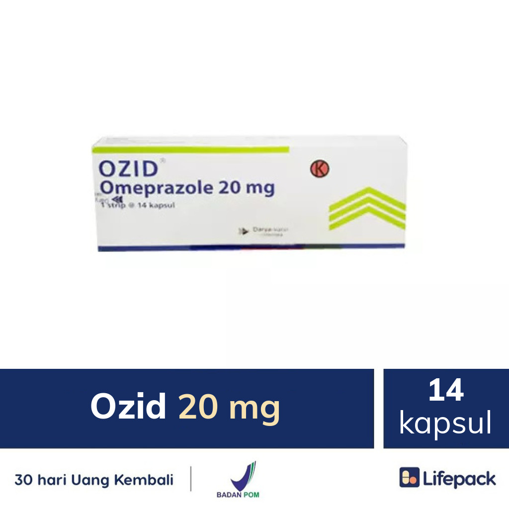 Ozid 20 mg - 14 kapsul - Obat untuk gangguan lambung | Lifepack.id