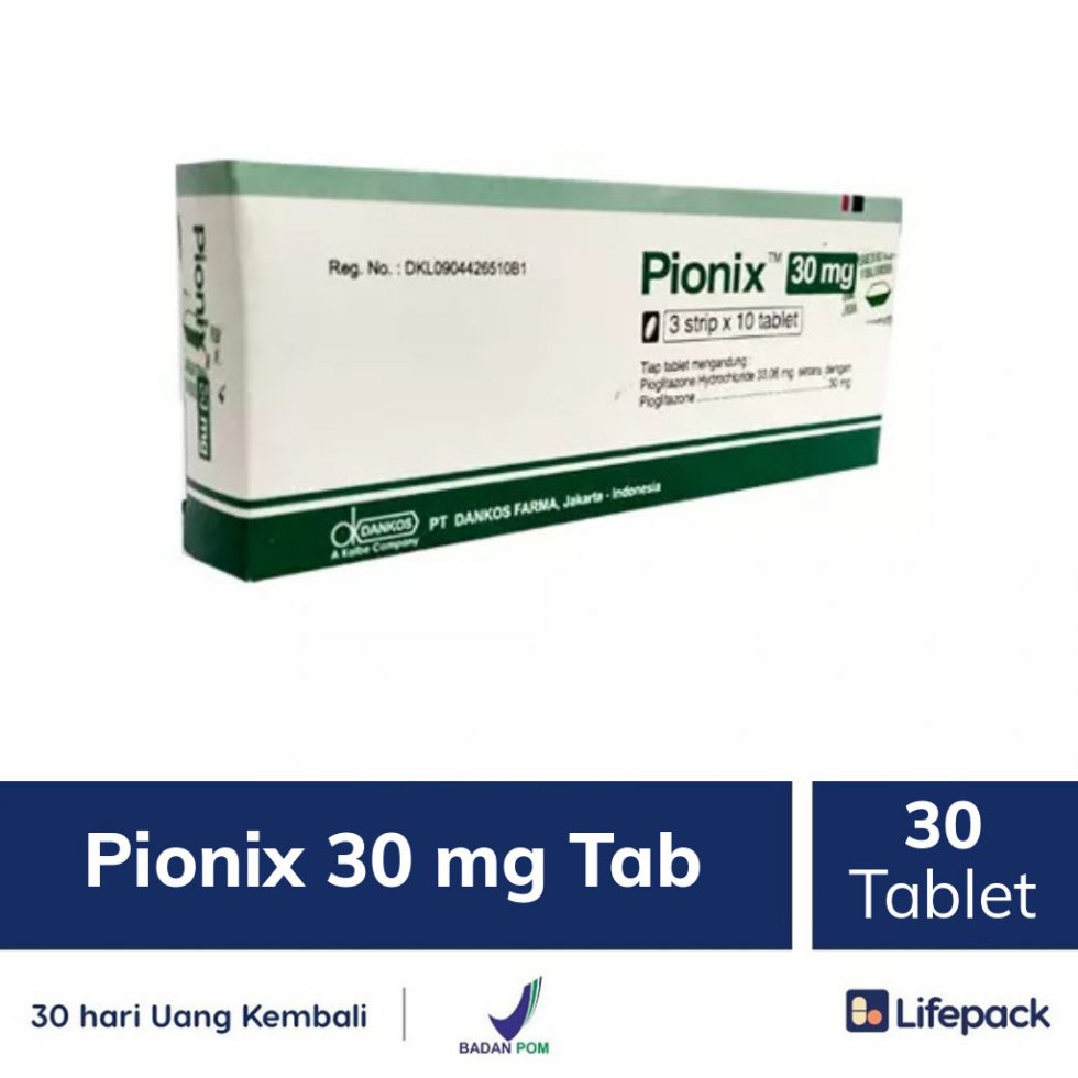 Pionix 30MG 30 Tablet – Obat Diabetes | Lifepack.id