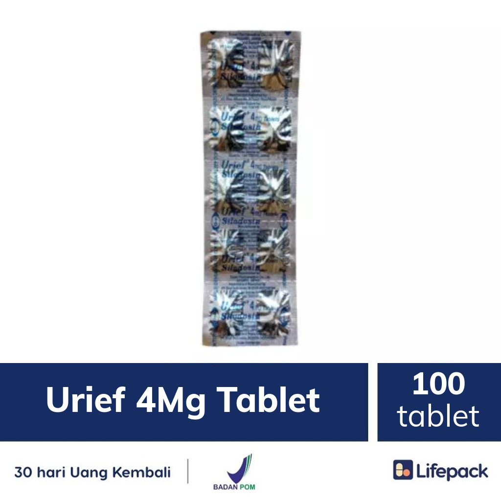 Urief 4Mg Tablet - 100 tablet - Obat Untuk Mengatasi Prostat Jinak ...