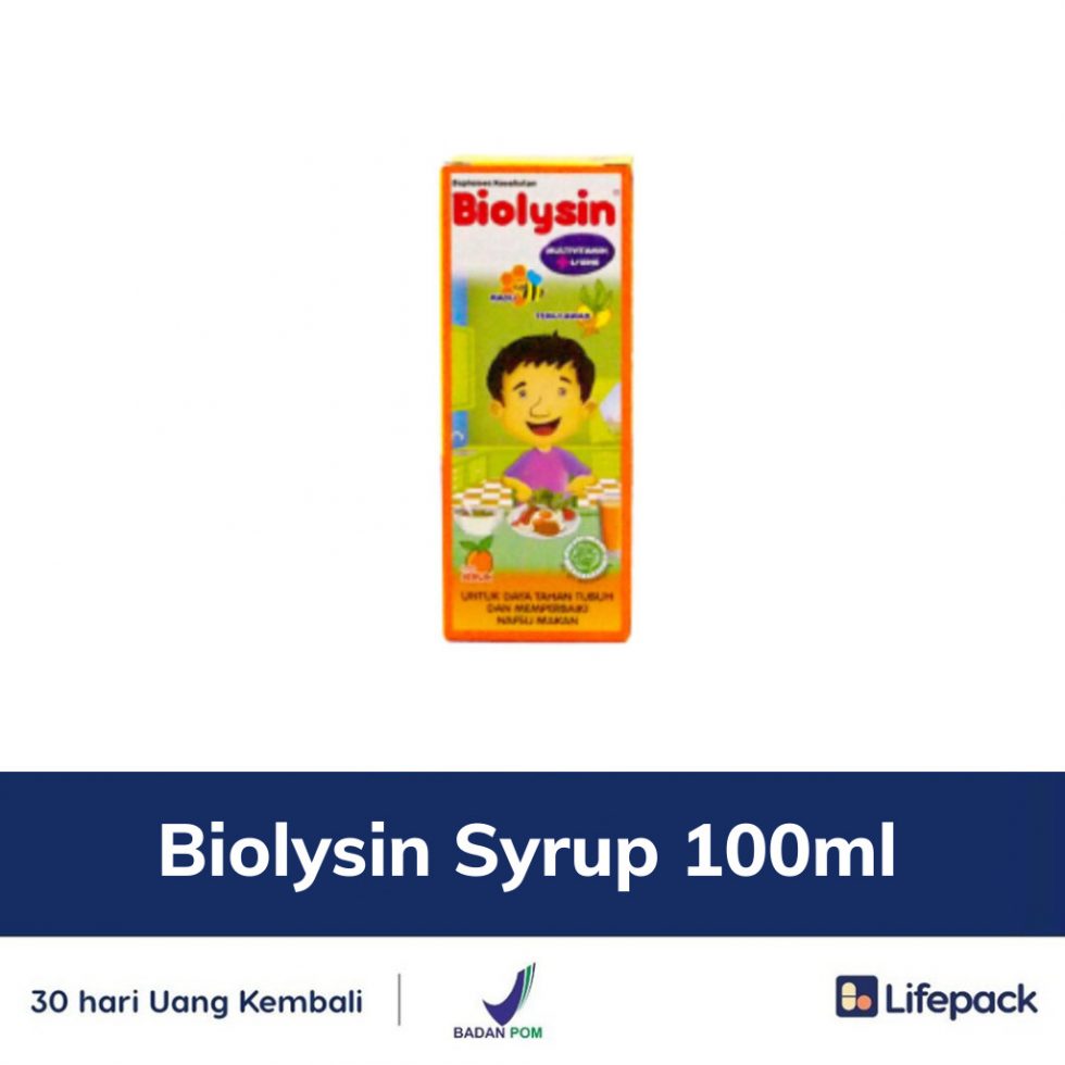 Biolysin Syrup – 100 ml – Vitamin Anak Sirup | Lifepack.id