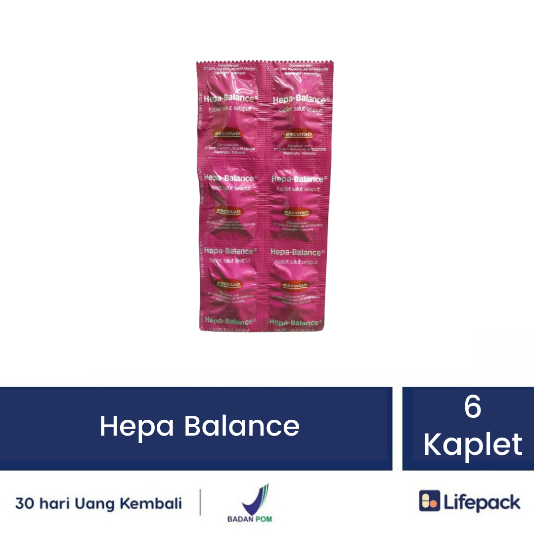 Hepa Balance - 6 Kaplet - Suplemen Kesehatan Hati | Lifepack.id