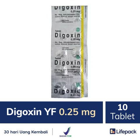 Obat Digoxin 0.25 MG Tablet 10S – Obat Jantung | Lifepack.id